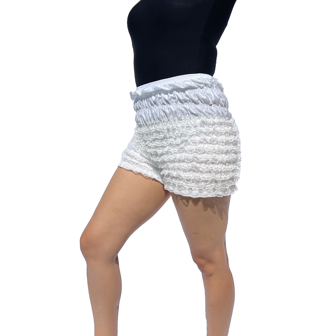 Folkicks Women's Folklorico Dance Bloomers, Pettipant, Calzonera, Lace